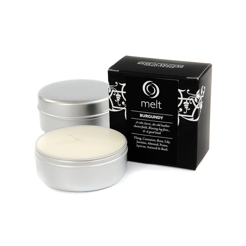 Burgundy Scented Candles | Luxury Handmade Burgundy Candles